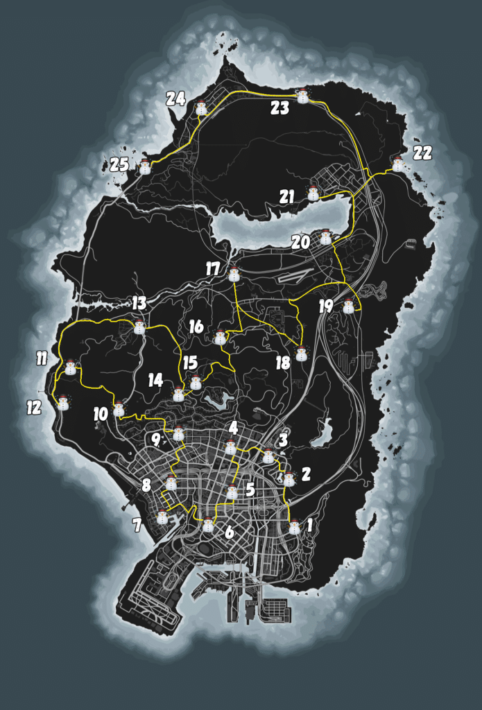 GTA Online Snowmen Locations and Rewards (Full Guide 2024)