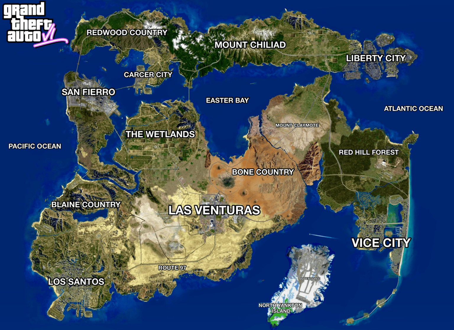GTA 6 Map Leak Info: Größe, Standorte und mehr